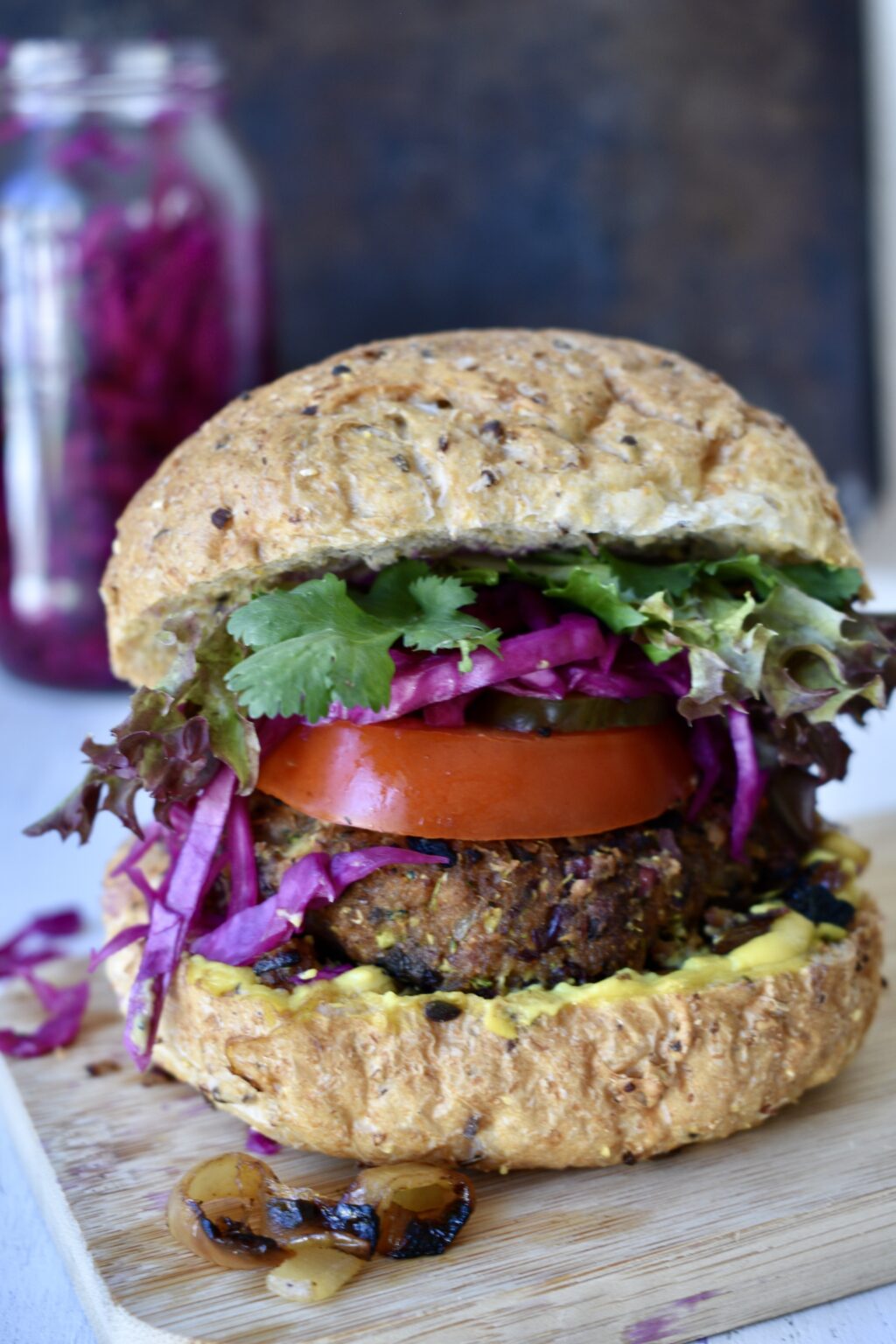 Red Bean Veggie Burger - Potter Street Kitchen